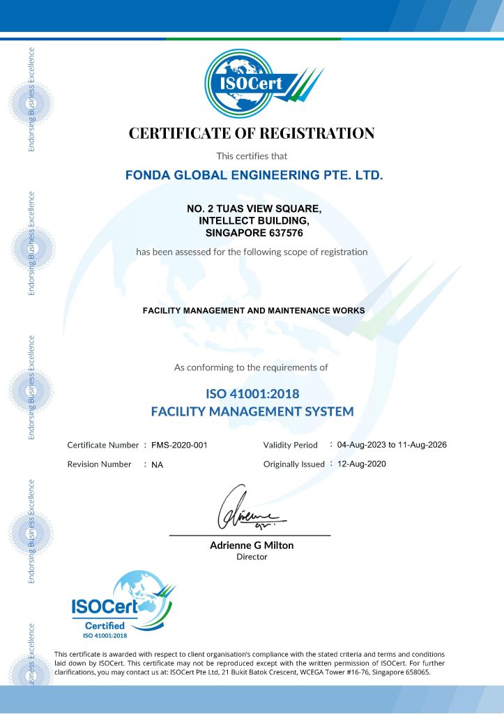 Licenses & Certification - Fonda Global Engineering